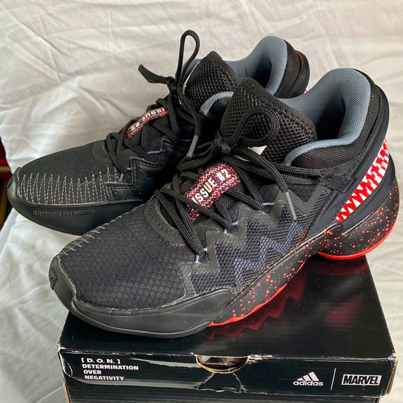 adidas | Shoes | Adidas Marvel Don Issue 2 Venom Barely Worn | Poshmark